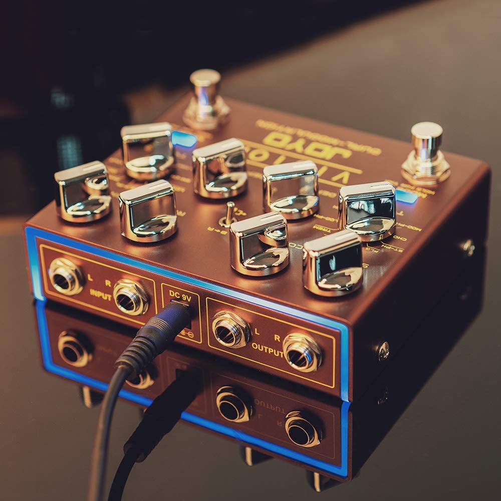 JOYO Vision Dual Channel Stereo Modulation Guitar Effect Pedal R-09 ...